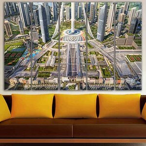 Art Canvas Dubai Canvas Dubai City Dubai Home Art Dubai Wall Decor ...