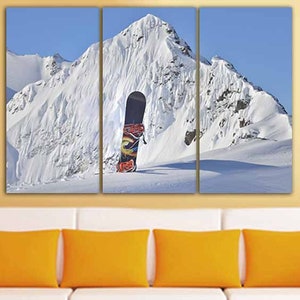 Snowboard Print Wall Art Canvas Sport Décor Snowboard Canvas - Etsy