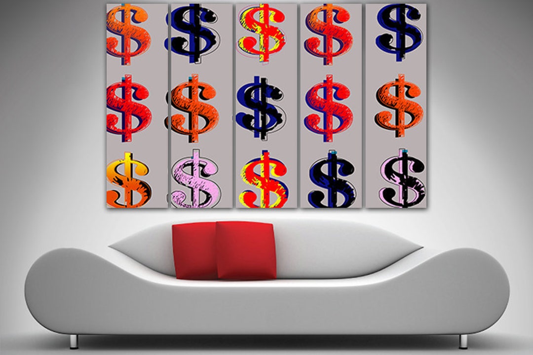 Dollar Canvas Money Wall Art Dollar Sign Symbol Wall Street Decor ...