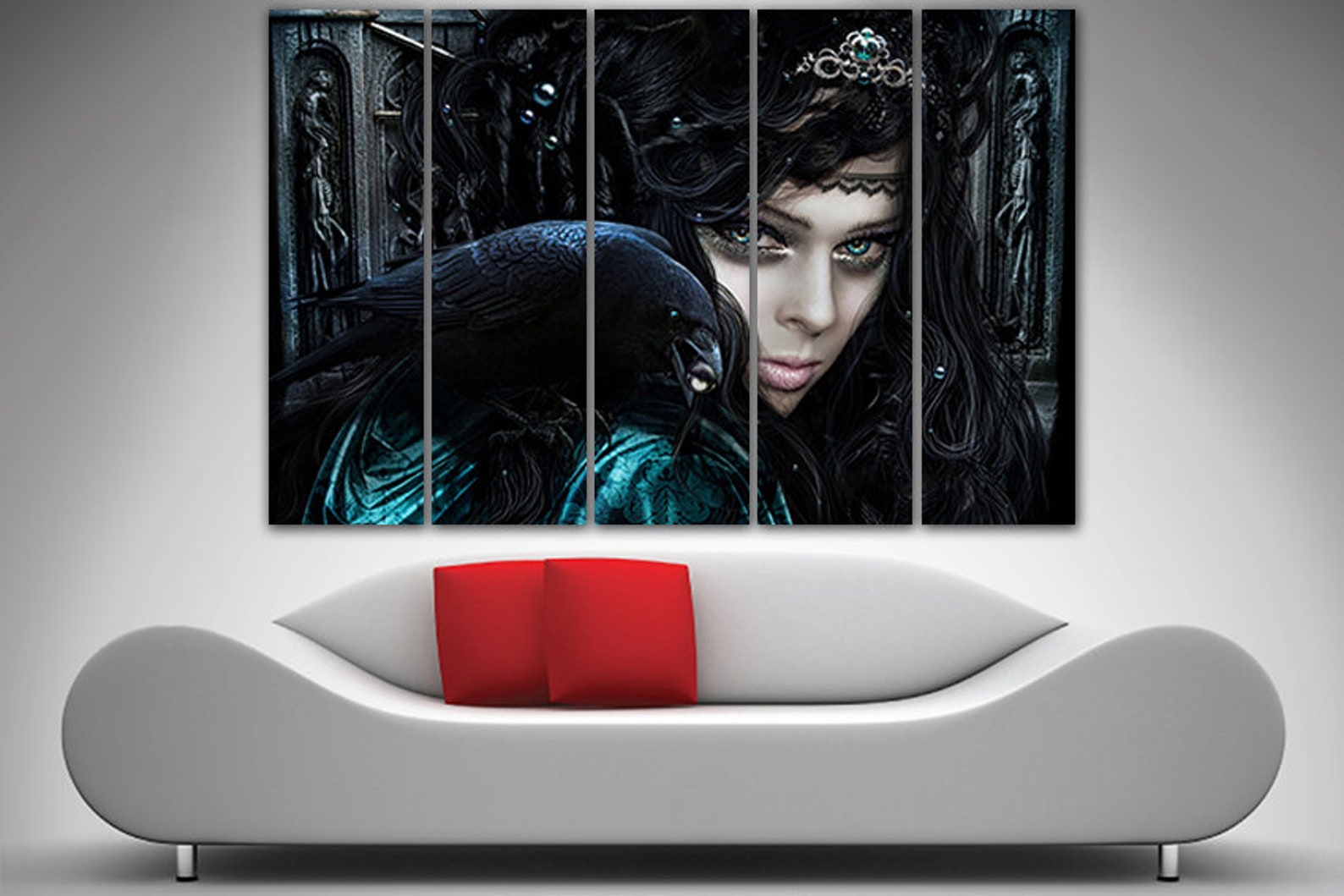 Vampire Print Vampire Canvas Gothic Vampire Gothic Art Print | Etsy