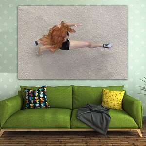 Female Runner Canvas Motivation Print Runner Wall Art Fitness Décor ...