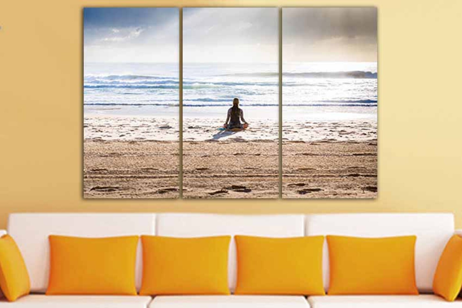 Meditation Canvas Spiritual Print Spiritual Wall Art - Etsy