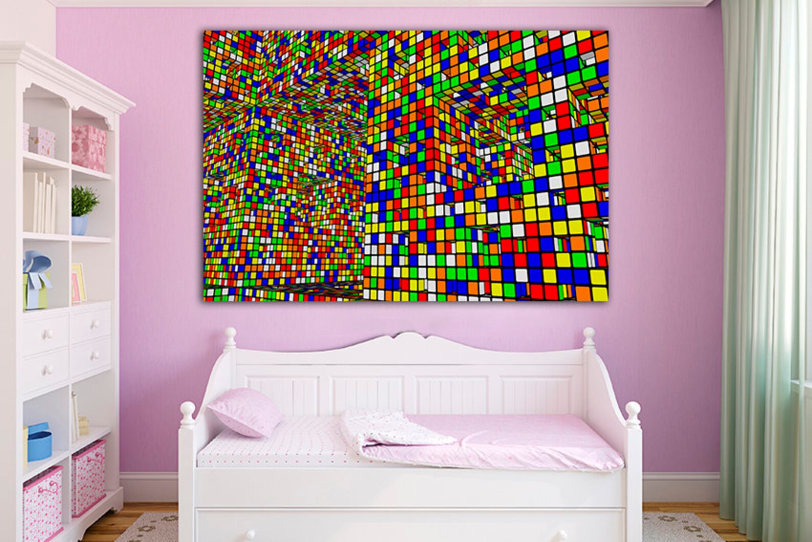 Tetris Canvas Abstract Wall Art Tetris Wall Décor Abstraction | Etsy
