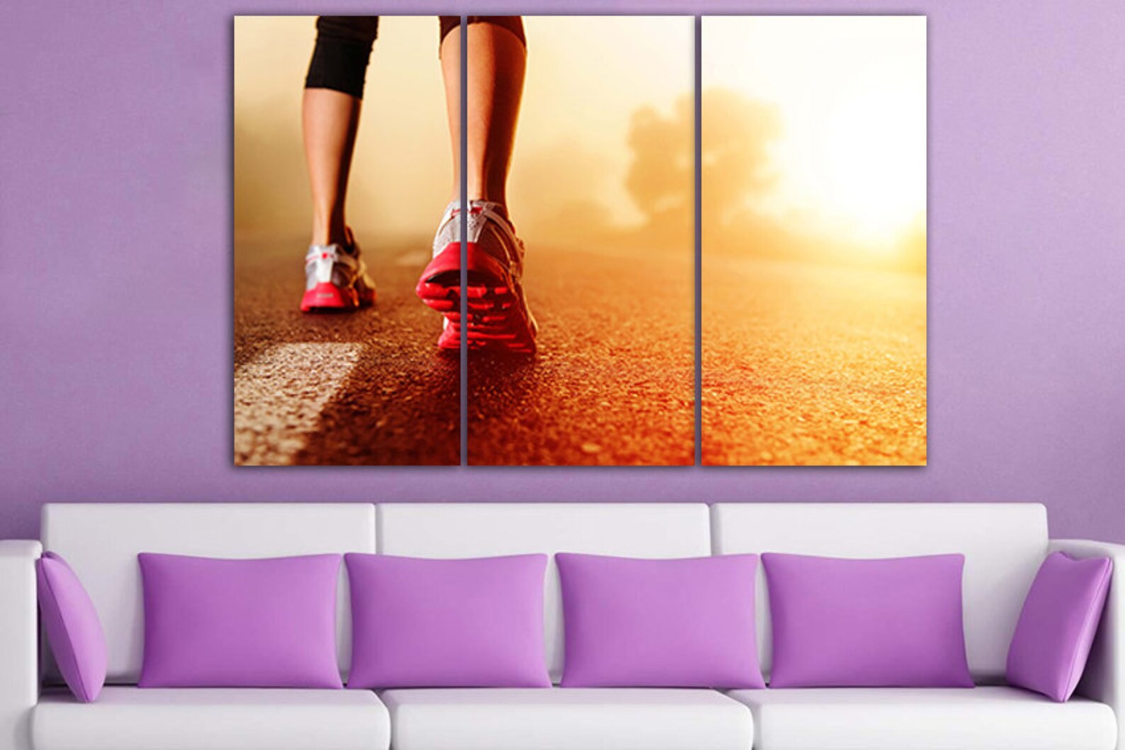 Running Canvas Set Sports Running Sports Decor Room Running - Etsy