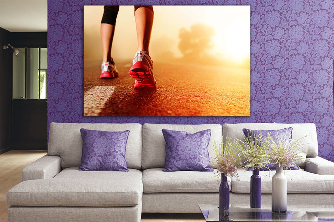 Running Canvas Set Sports Running Sports Decor Room Running - Etsy