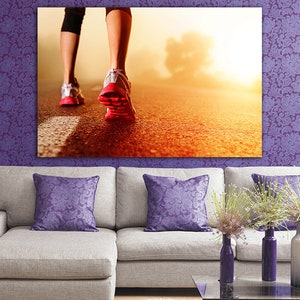Running Canvas Set Sports Running Sports Decor Room Running Decor ...