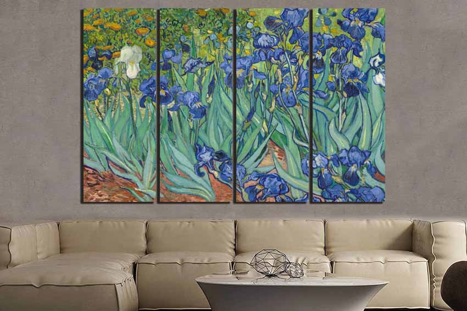 Irises Van gogh canvas Irises art prints Irises decor Iris | Etsy
