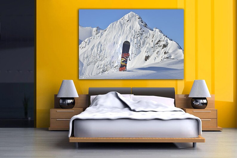 Snowboard Print Wall Art Canvas Sport Décor Snowboard Canvas - Etsy