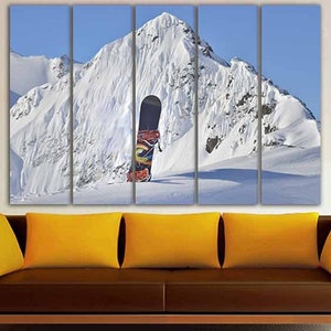 Snowboard Print Wall Art Canvas Sport Décor Snowboard Canvas - Etsy