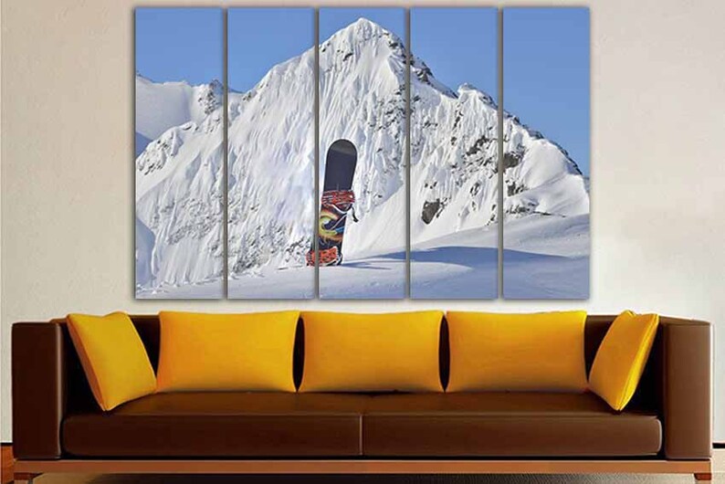 Snowboard Print Wall Art Canvas Sport Décor Snowboard Canvas - Etsy