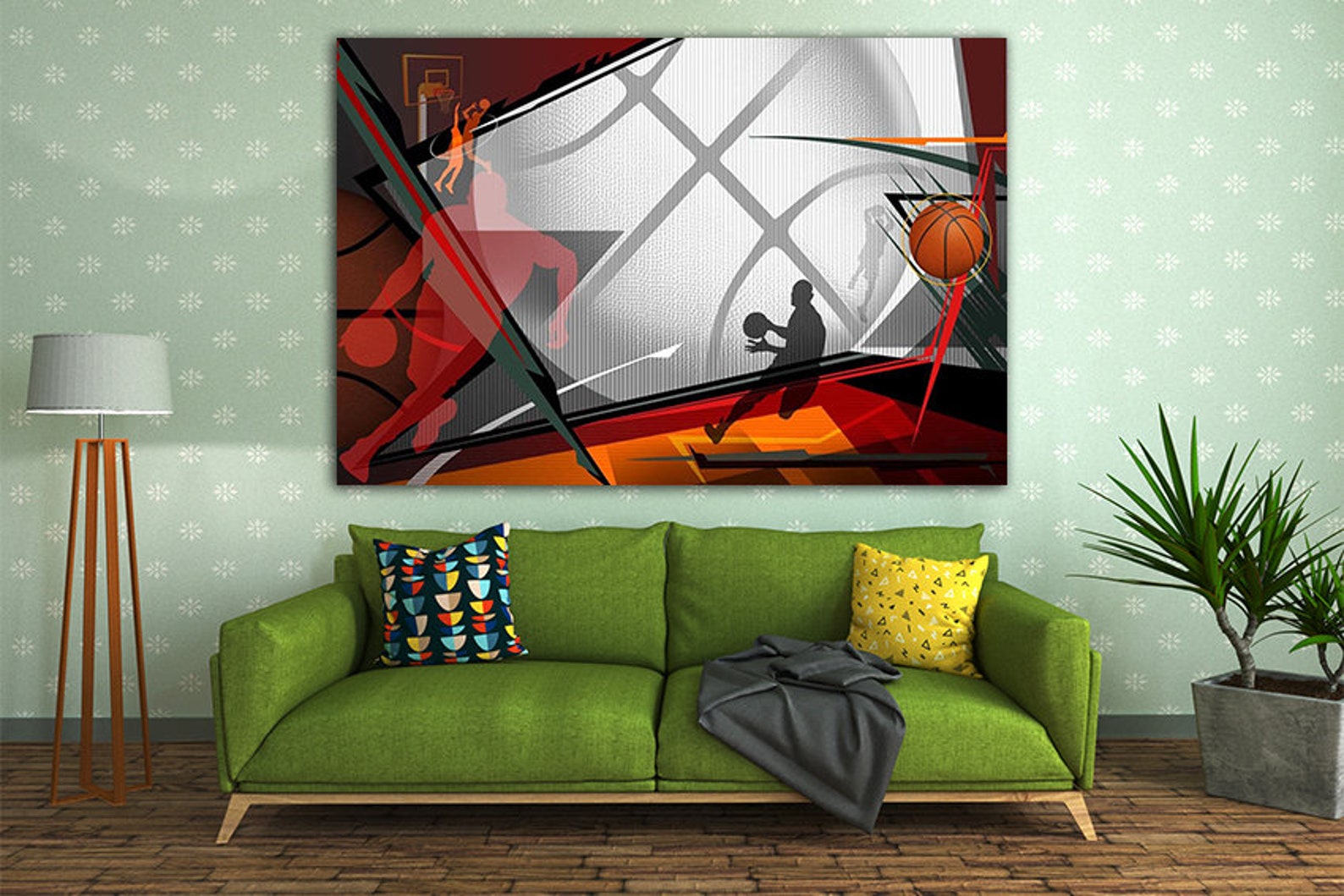 Basketball Canvas Basketball Print Basketball Wall Art Sport | Etsy