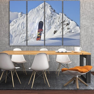 Snowboard Print Wall Art Canvas Sport Décor Snowboard Canvas - Etsy