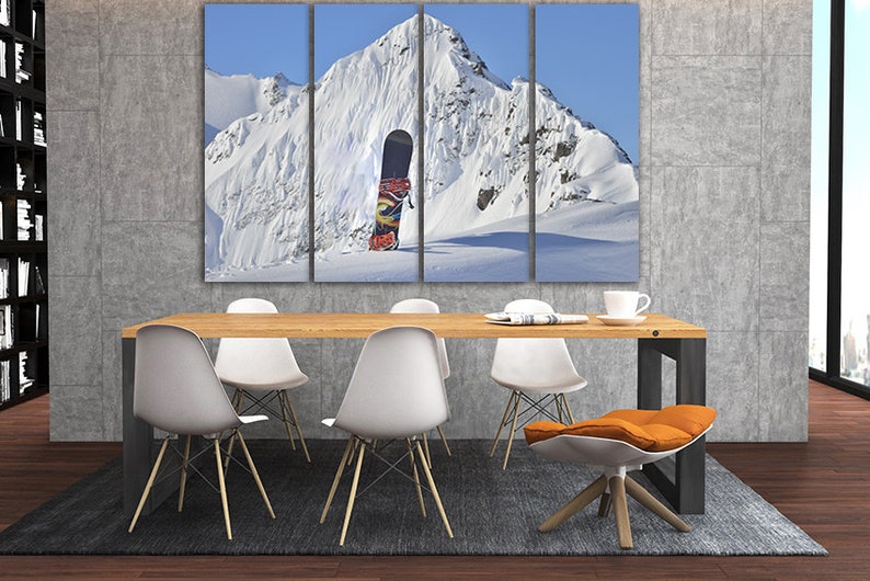 Snowboard Print Wall Art Canvas Sport Décor Snowboard Canvas - Etsy