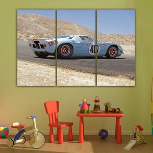 Panel Wall Art Car Canvas Transport Wall Print Sport Car Wall Décor ...