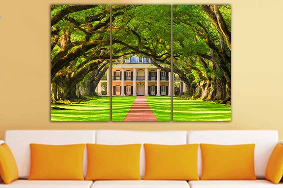 Oak Trees Canvas Oak Trees Print Oak Wall Art Oak Poster Oak | Etsy