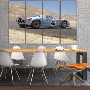 Panel Wall Art Car Canvas Transport Wall Print Sport Car Wall Décor ...