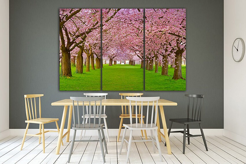 Sakura Print Sakura Canvas Sakura Wall Décor Sakura Poster | Etsy