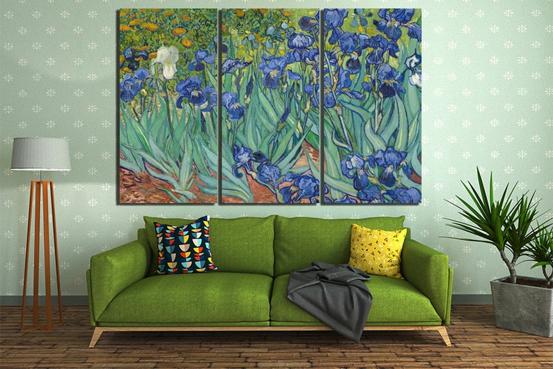 Irises Van Gogh Canvas Irises Art Prints Irises Decor Iris - Etsy