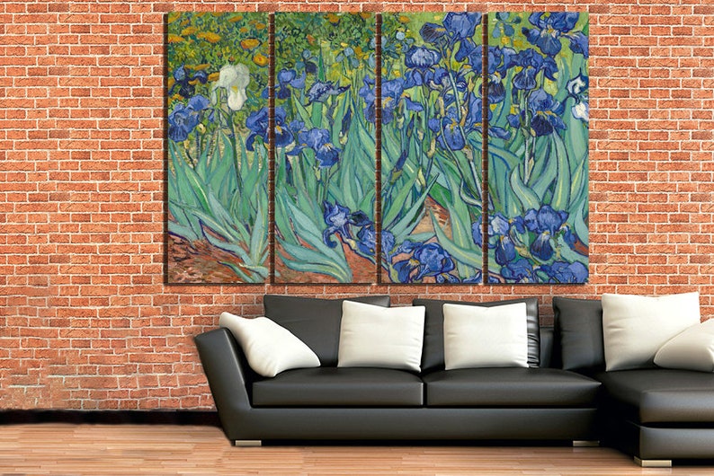 Irises Van Gogh Canvas Irises Art Prints Irises Decor Iris - Etsy