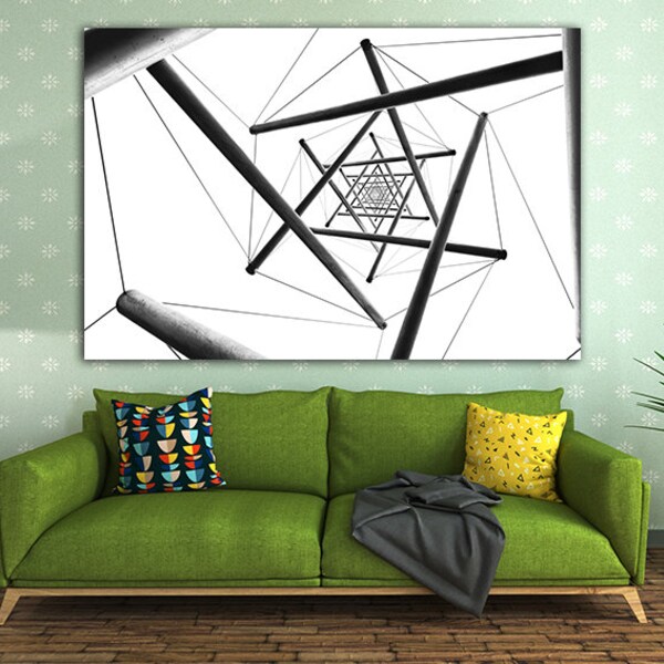 Trapezoid Art Canvas - Etsy