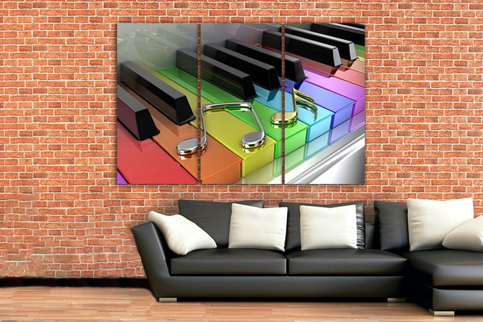 Piano canvas Piano wall art Musical note Piano décor Large | Etsy