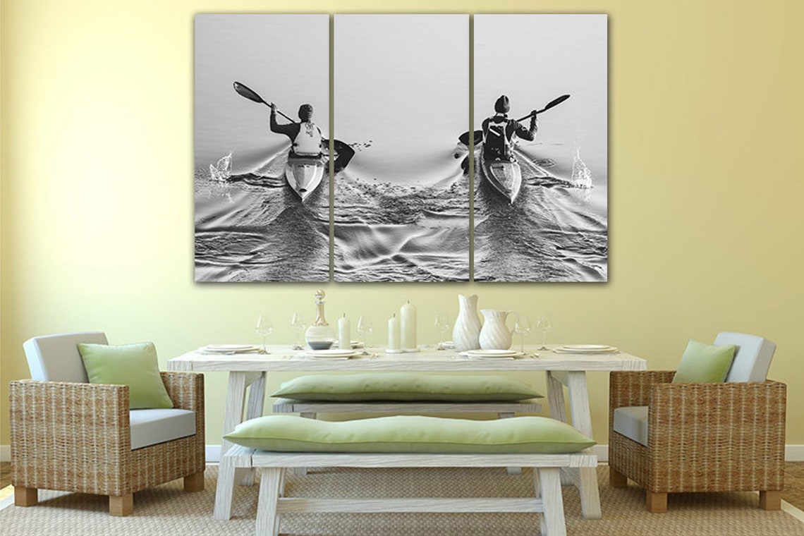 Rowing Wall Art Canvas Sport Décor Rowing Canvas Canoe Print - Etsy