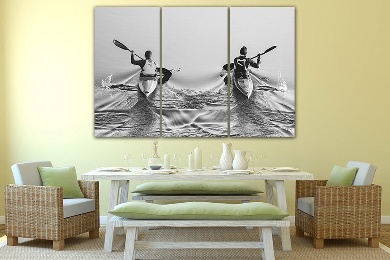 Rowing Wall Art Canvas Sport Décor Rowing Canvas Canoe Print - Etsy