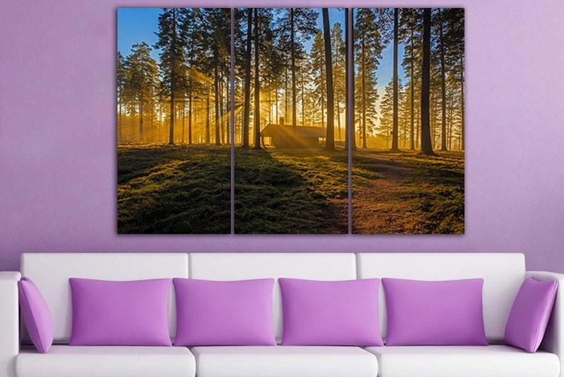 Wall Art Canvas Tree Canvas Forest Print Trees Wall Art - Etsy