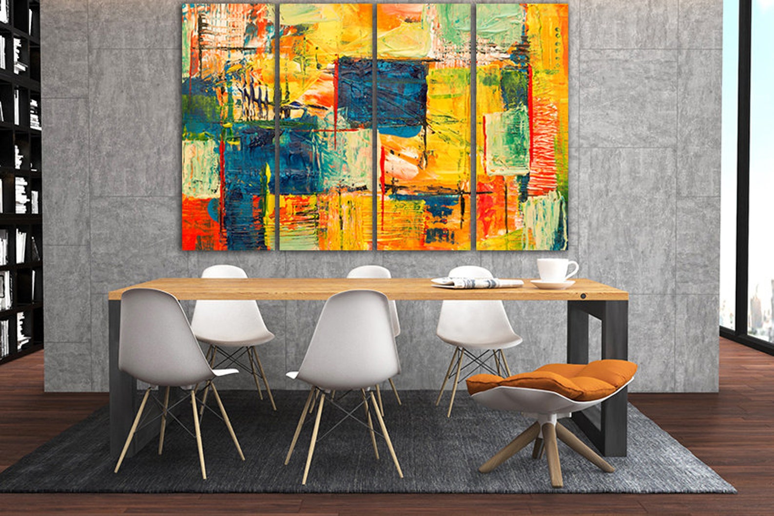 Abstraction canvas Wall art canvas Expressionism Abstract | Etsy