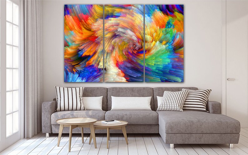 Abstraction canvas Wall art canvas Unique modern print | Etsy