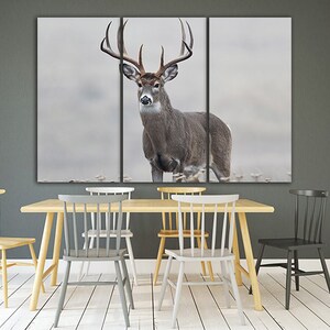 Stag Deer Wall Decor Stag Print Animal Decor Deer Canvas Deer Print ...