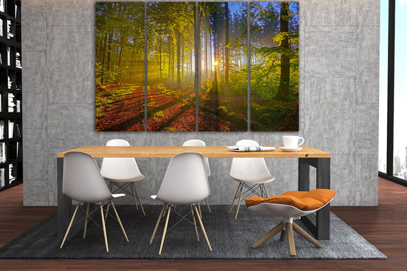 Forest Canvas Forest Print Forest Décor Landscape Art Forest - Etsy