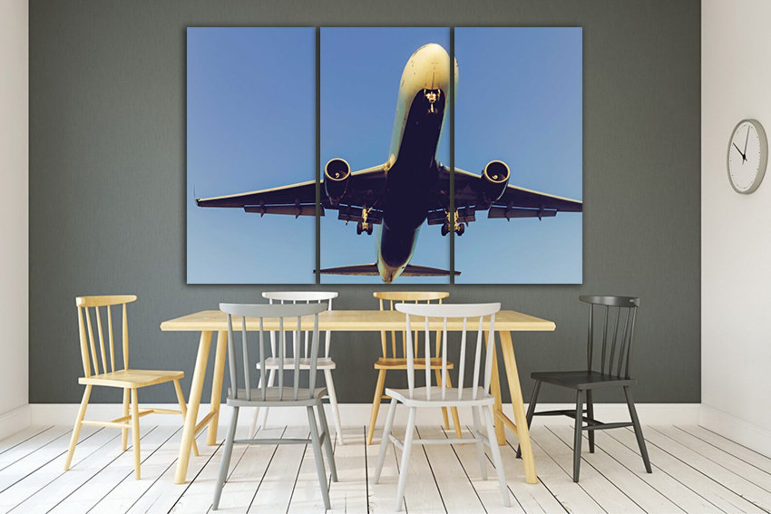 Panel Art Airplane Plane Canvas Art Aircraft Home Print | Etsy