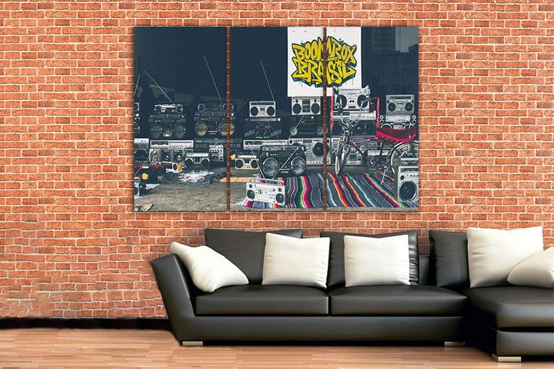 Boombox Canvas Radio Art Boombox Décor Music Canvas Boombox - Etsy