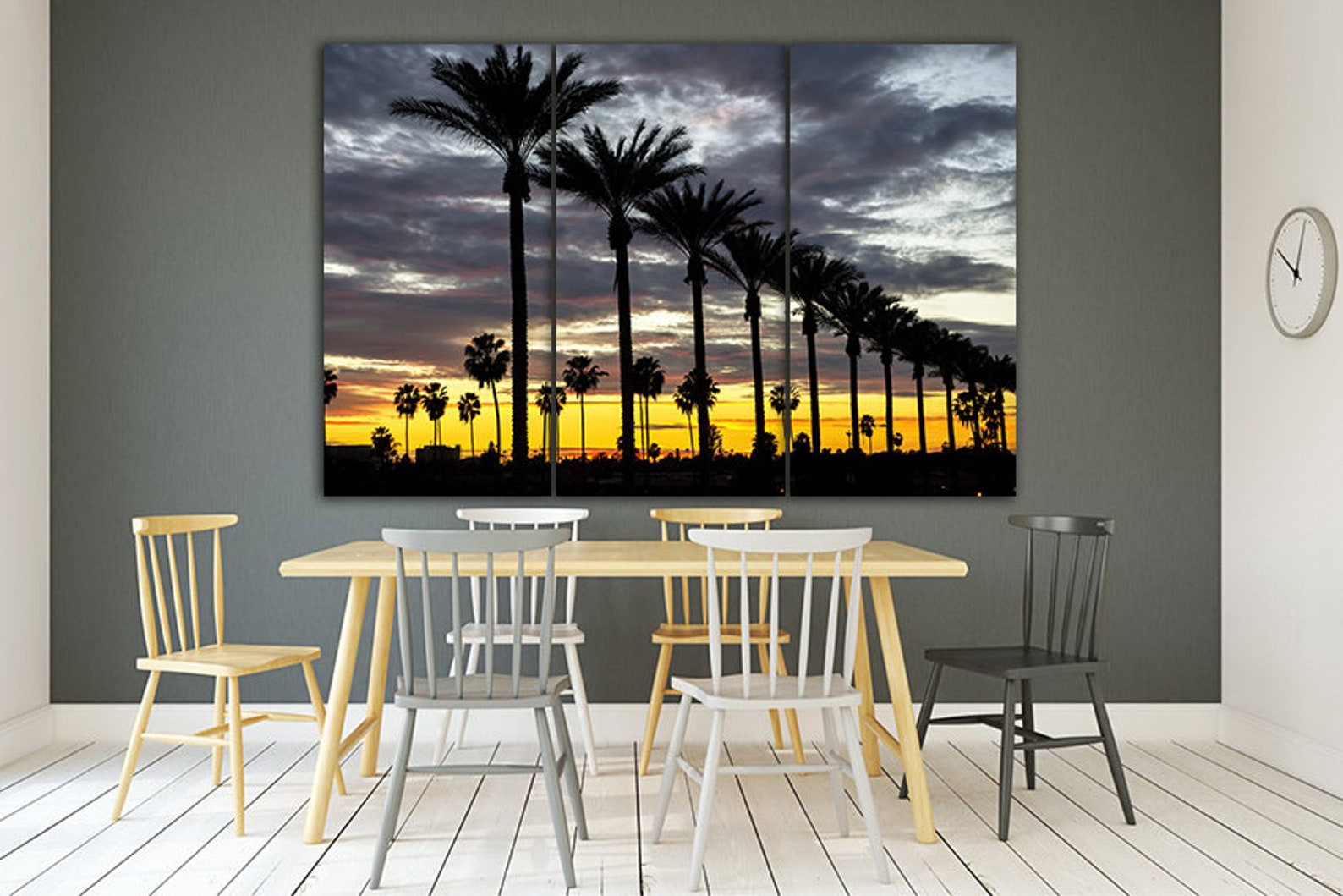 California print Large canvas set California wall art City | Etsy