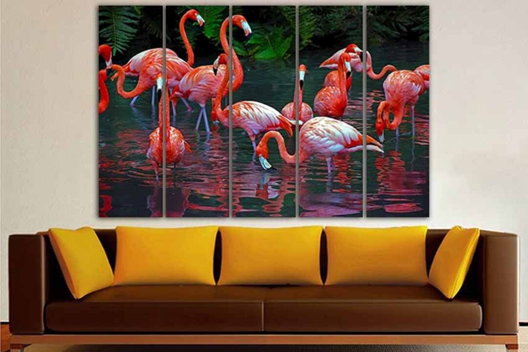 Flamingo Canvas Flamingo Poster Flamingos Photo Flamingo Print Animal ...
