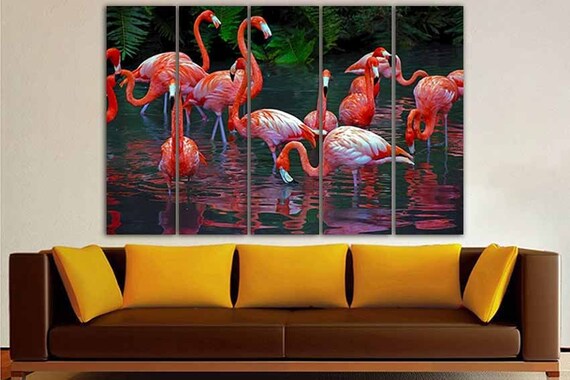 Flamingo Canvas Flamingo Poster Flamingos Photo Flamingo Print | Etsy