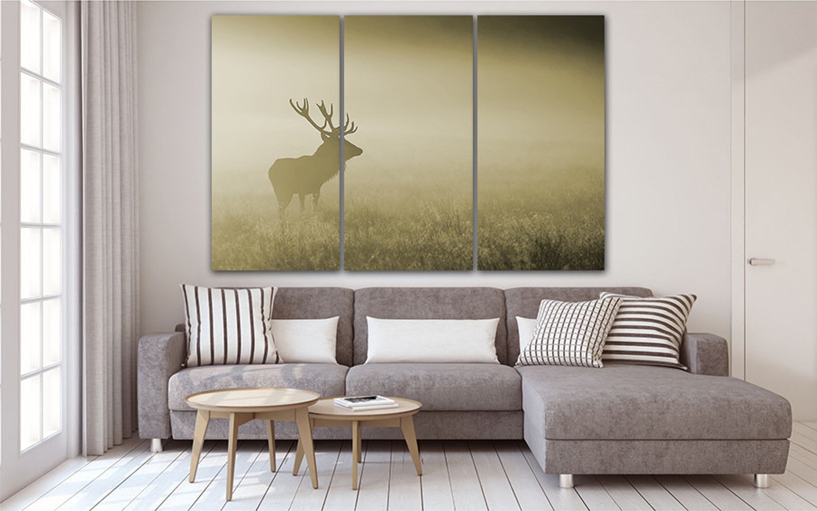 Stag Print Stag Wall Art Stag Canvas Animal Decor Deer Décor | Etsy