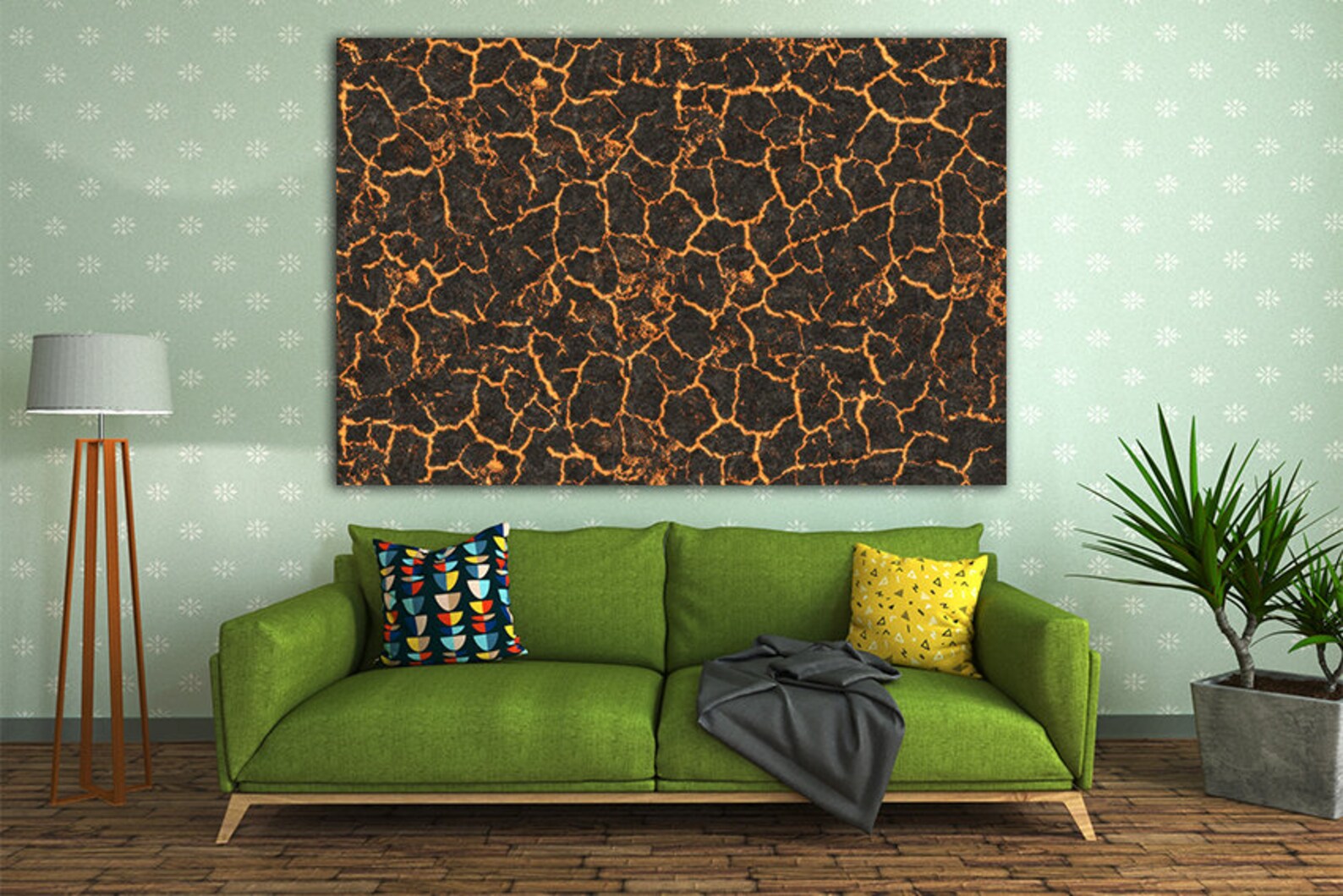 Lava Canvas Abstract Wall Art Lava Decor Abstraction Print - Etsy