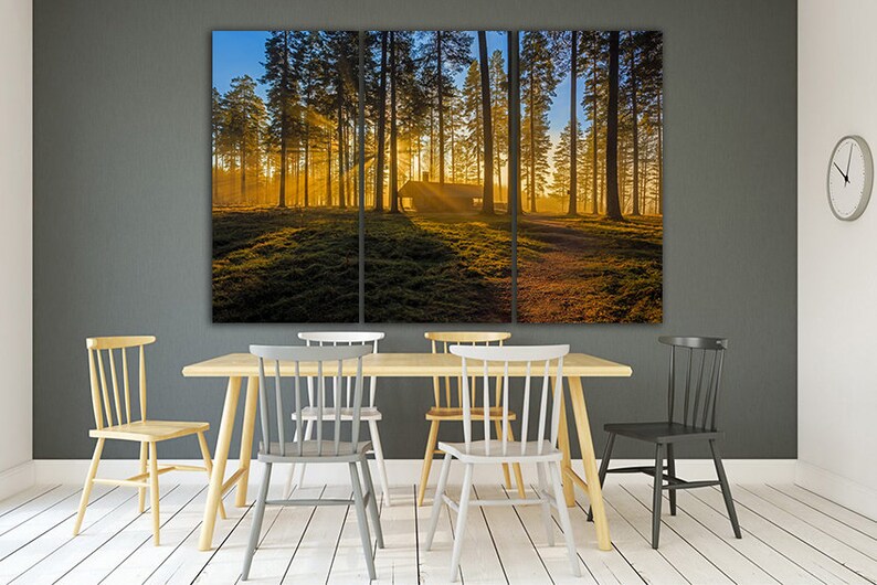 Wall Art Canvas Tree Canvas Forest Print Trees Wall Art - Etsy