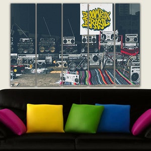 Boombox Canvas Radio Art Boombox Décor Music Canvas Boombox - Etsy