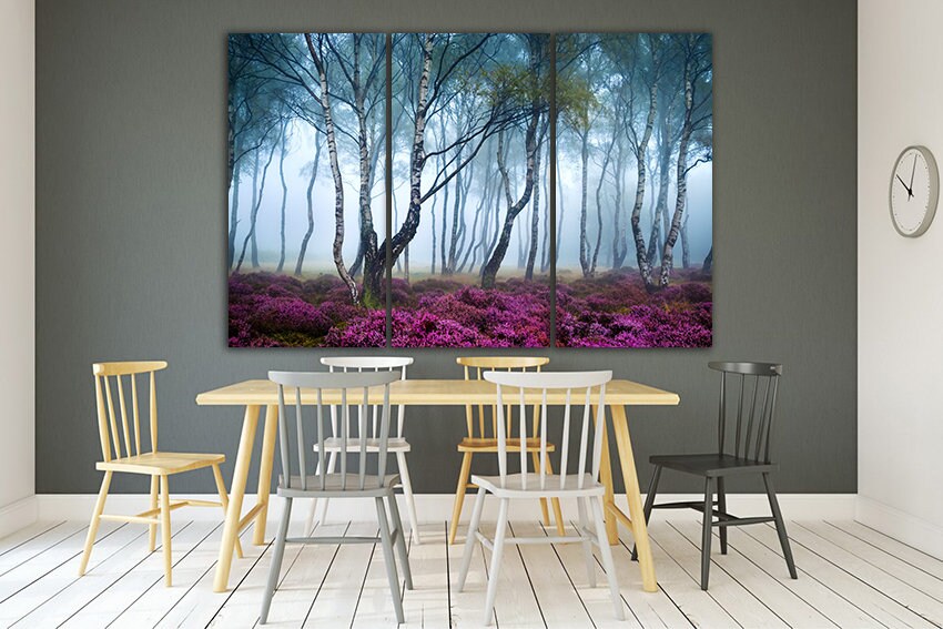 Forest Canvas Forest Print Trees Wall Décor Landscape Decor - Etsy