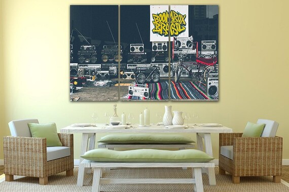 Boombox Canvas Radio Art Boombox Décor Music Canvas Boombox | Etsy