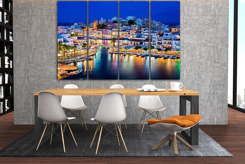 Greece Wall Art Crete Greece Greek Art Greece Canvas Art - Etsy