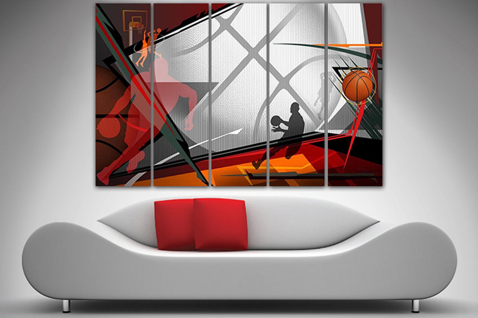 Basketball Canvas Basketball Print Basketball Wall Art Sport | Etsy