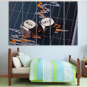 Trading Canvas Trading Print Stock Market Trading Wall Décor Stock ...