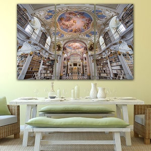 Library Canvas Print Library Décor Austria Wall Art Books Wall Decor ...
