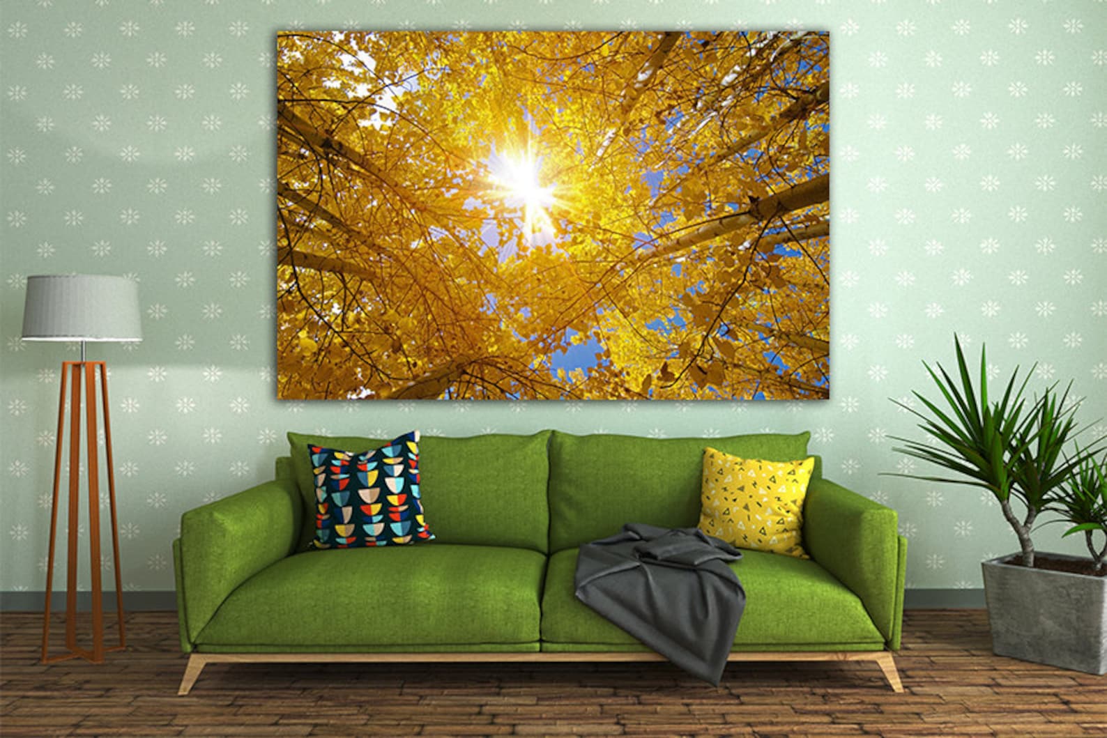 Trees canvas Trees print Trees poster Autumn wall art | Etsy