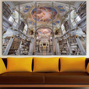 Library Canvas Print Library Décor Austria Wall Art Books Wall Decor ...