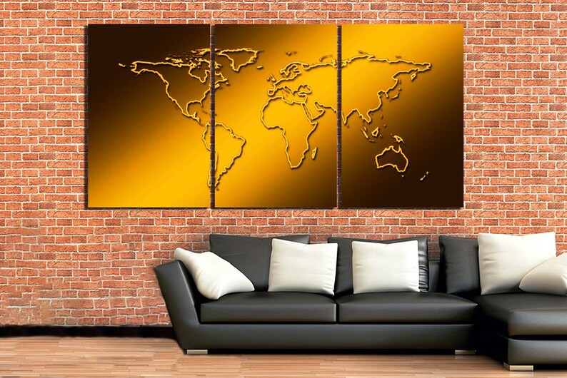World Map Canvas Push Pin World Map World Map Canvas Set Map - Etsy